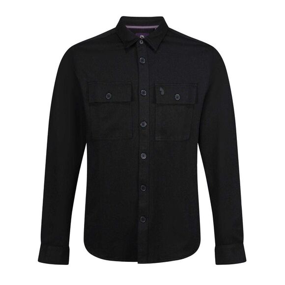 Luke 1977 | Shirts | Luke 977 Mens Bar Fly Patch Pocket Overshirt Black ...